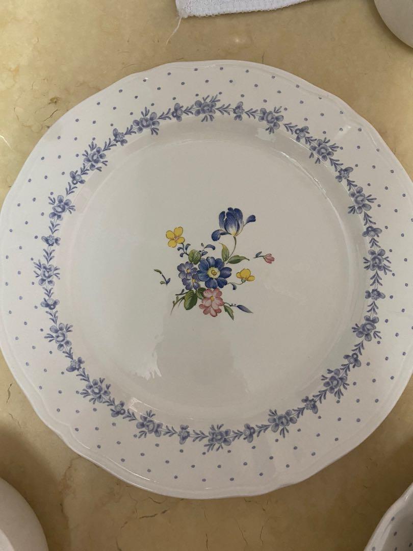 OCERA Floral plates set, Furniture & Home Living, Kitchenware ...