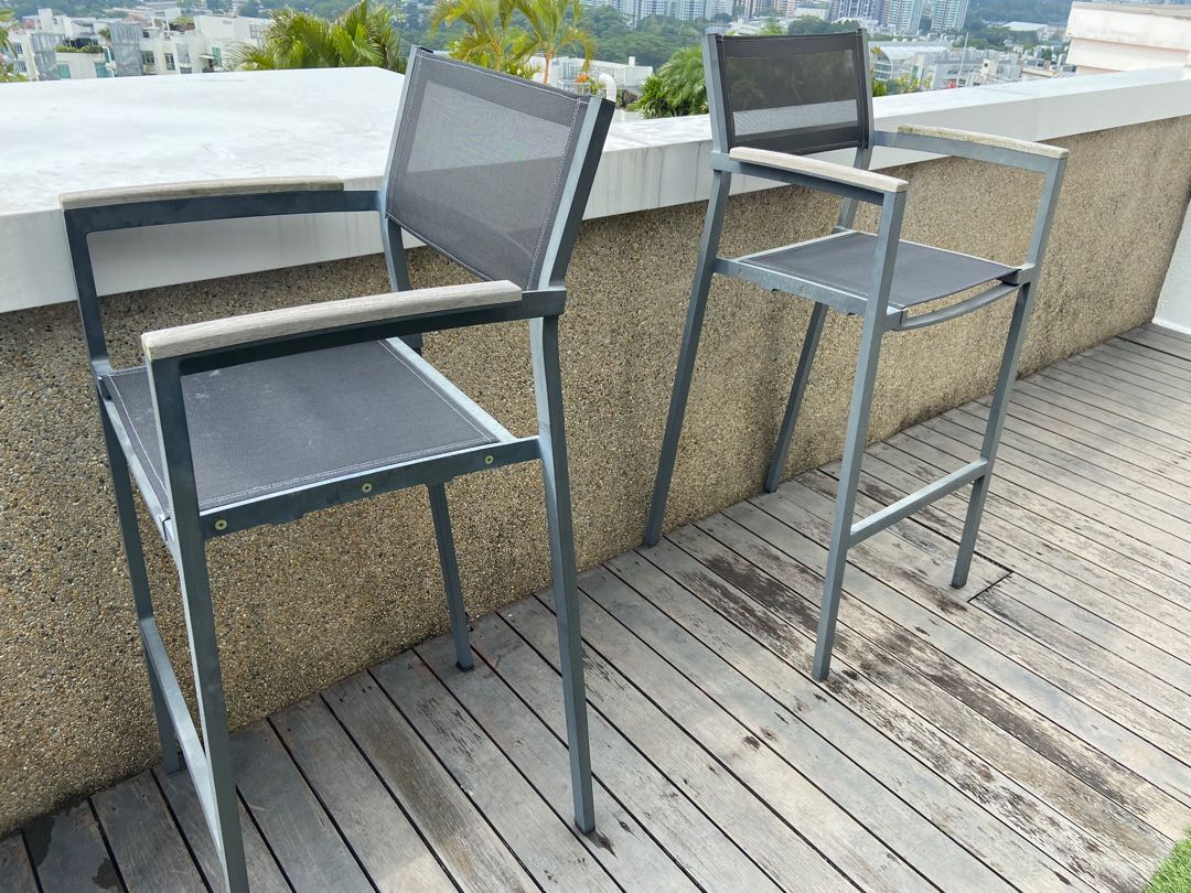 Outdoor raised table and seating, Furniture & Home Living, Outdoor ...