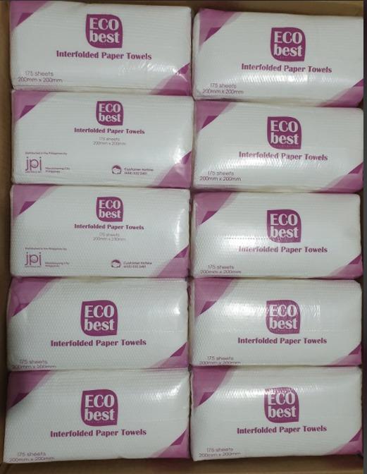 Paper Towel Interfolded Tissue {175 pulls Virgin Pulp} 34 GSM- 1 Box ...