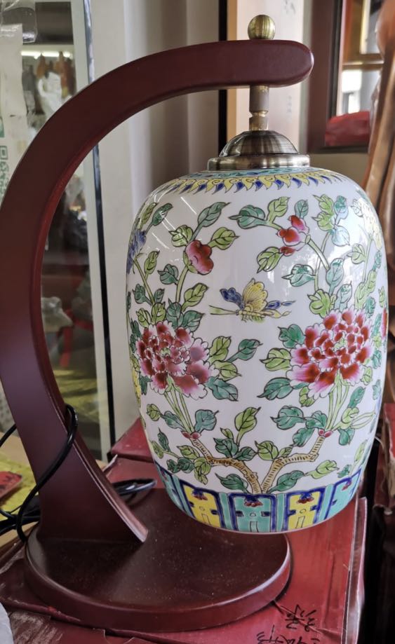 Peranakan Table Lamps, Furniture & Home Living, Lighting & Fans ...