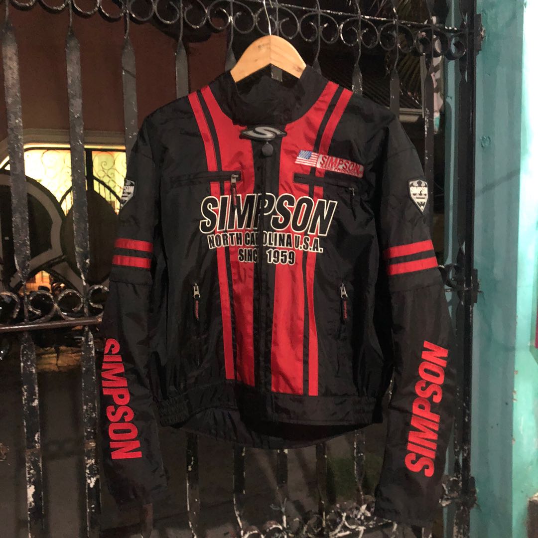RARE SIMPSON RACING JACKET EMBROIDERED, Men's Fashion, Coats, Jackets ...