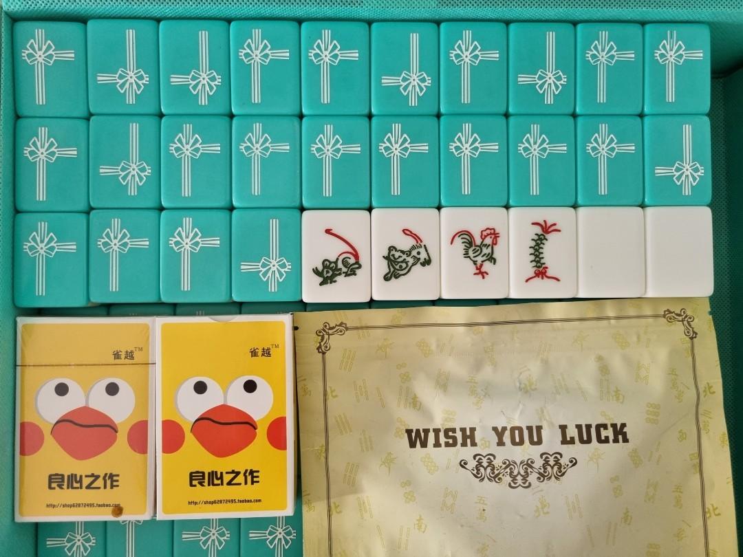 Rare Tiffany Blue Mahjong Set with Table Mat, Hobbies & Toys, Toys ...