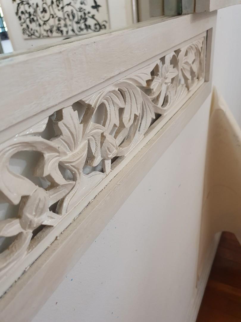 Rustic Balinese / Peranakan Window Wooden mirror, Furniture & Home ...