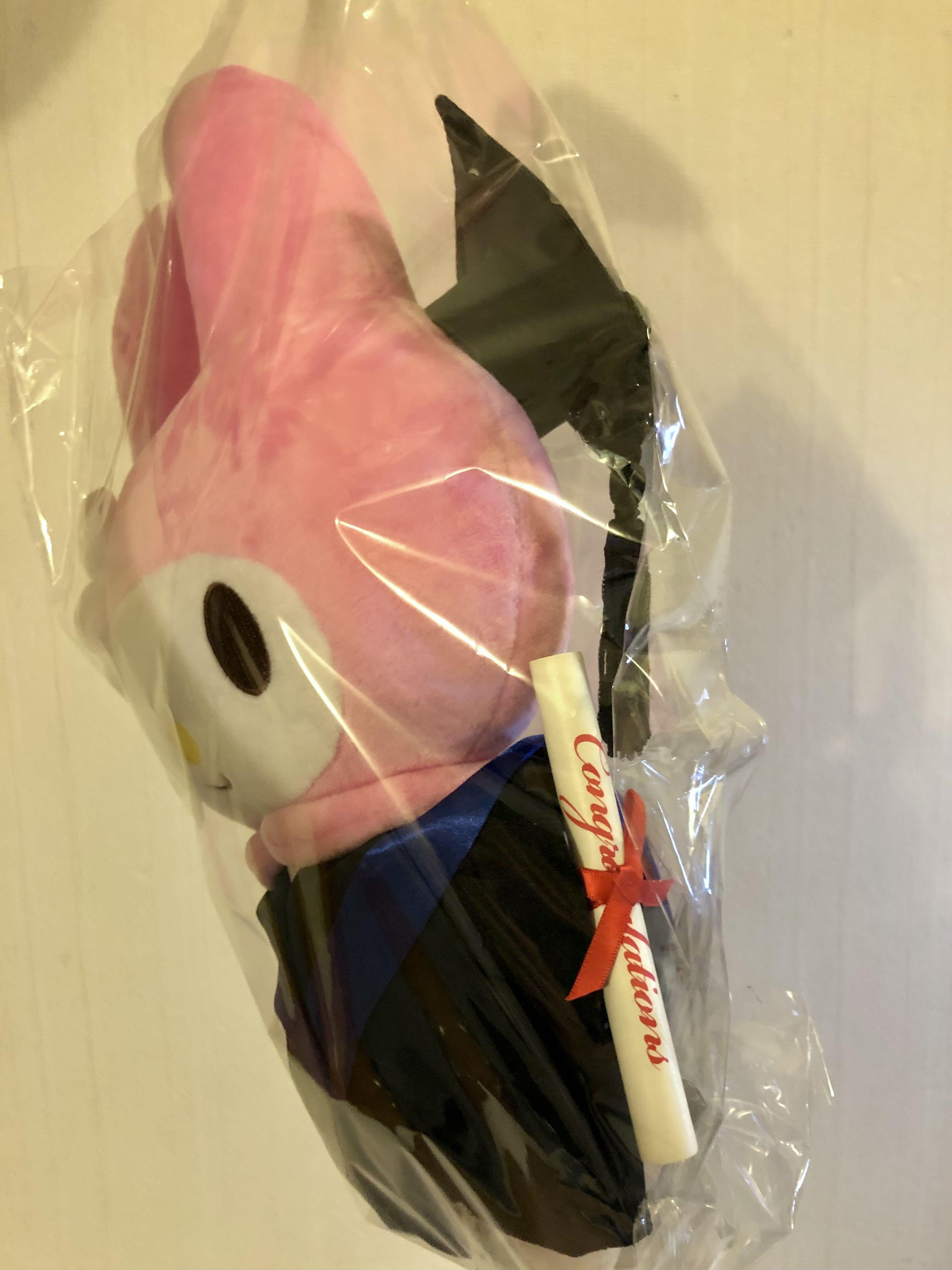 Sanrio My Melody Graduation Doll Plush 粉紅畢業公仔 100%全新 正版 (未拆袋), 興趣及遊戲 ...
