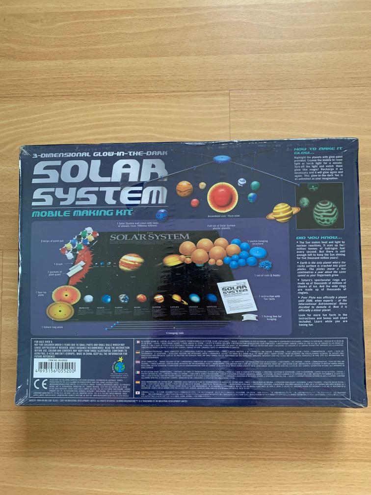 Solar system 3D glow in the dark display, Hobbies & Toys, Toys & Games ...