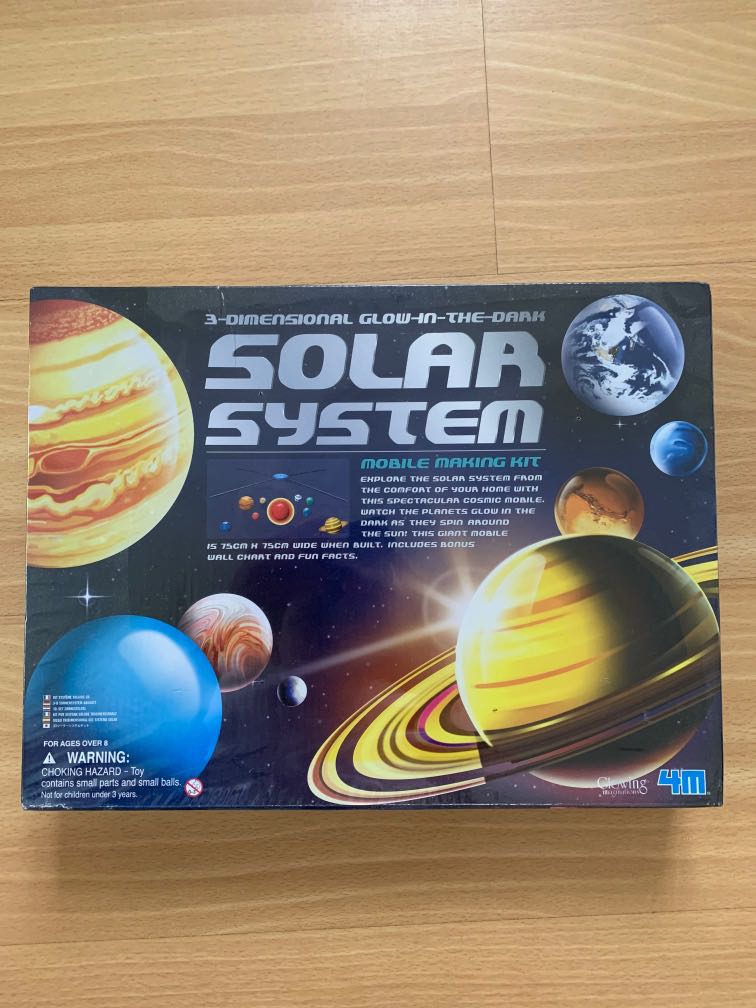 Solar system 3D glow in the dark display, Hobbies & Toys, Toys & Games ...