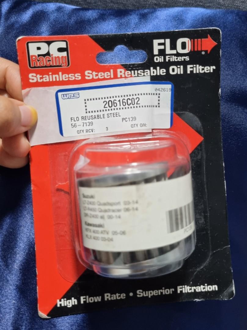 Stainless Steel Reusable Oil Filter, Motorcycles, Motorcycle ...