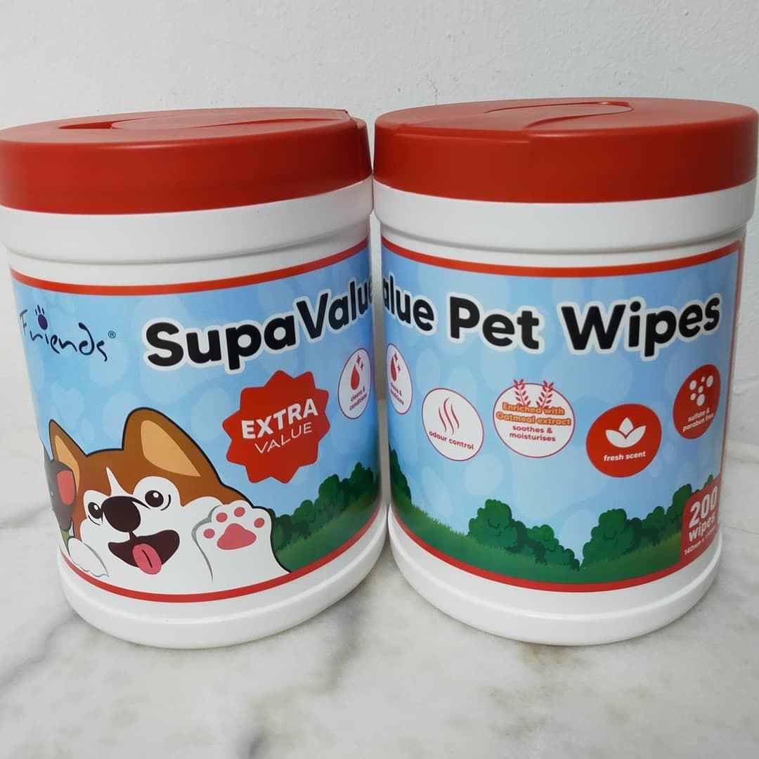 Supa Value Pet Wipes, Pet Supplies, Health & Grooming on Carousell
