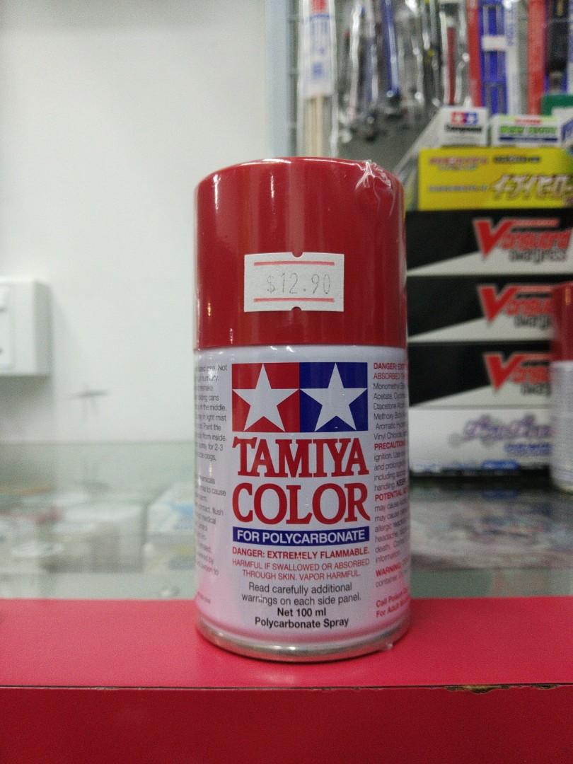 Tamiya PS-2 Red Spray For Polycarbonate, Hobbies & Toys, Stationery ...