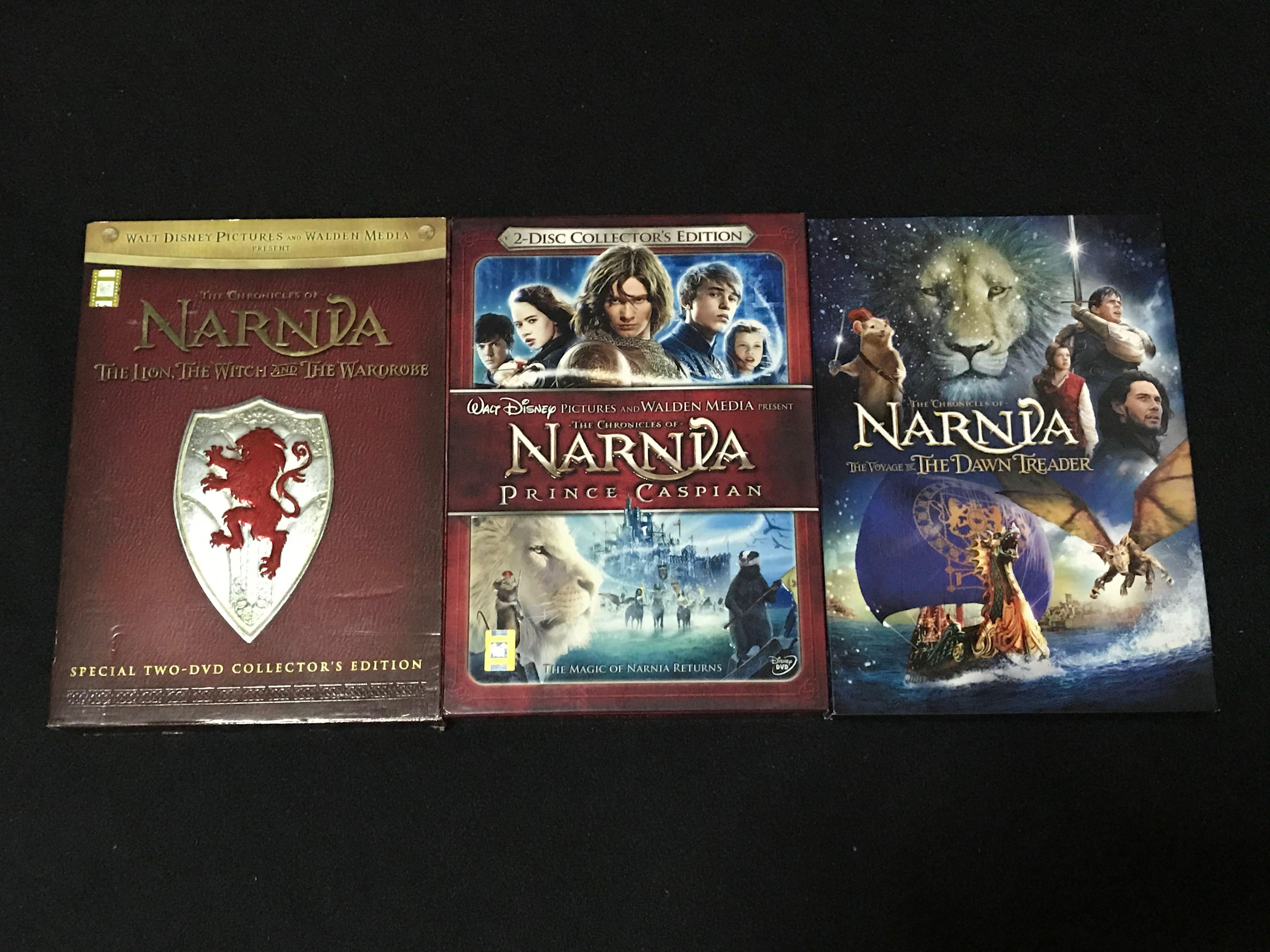 The Chronicles of Narnia Complete Book & Movie Set, Hobbies & Toys ...