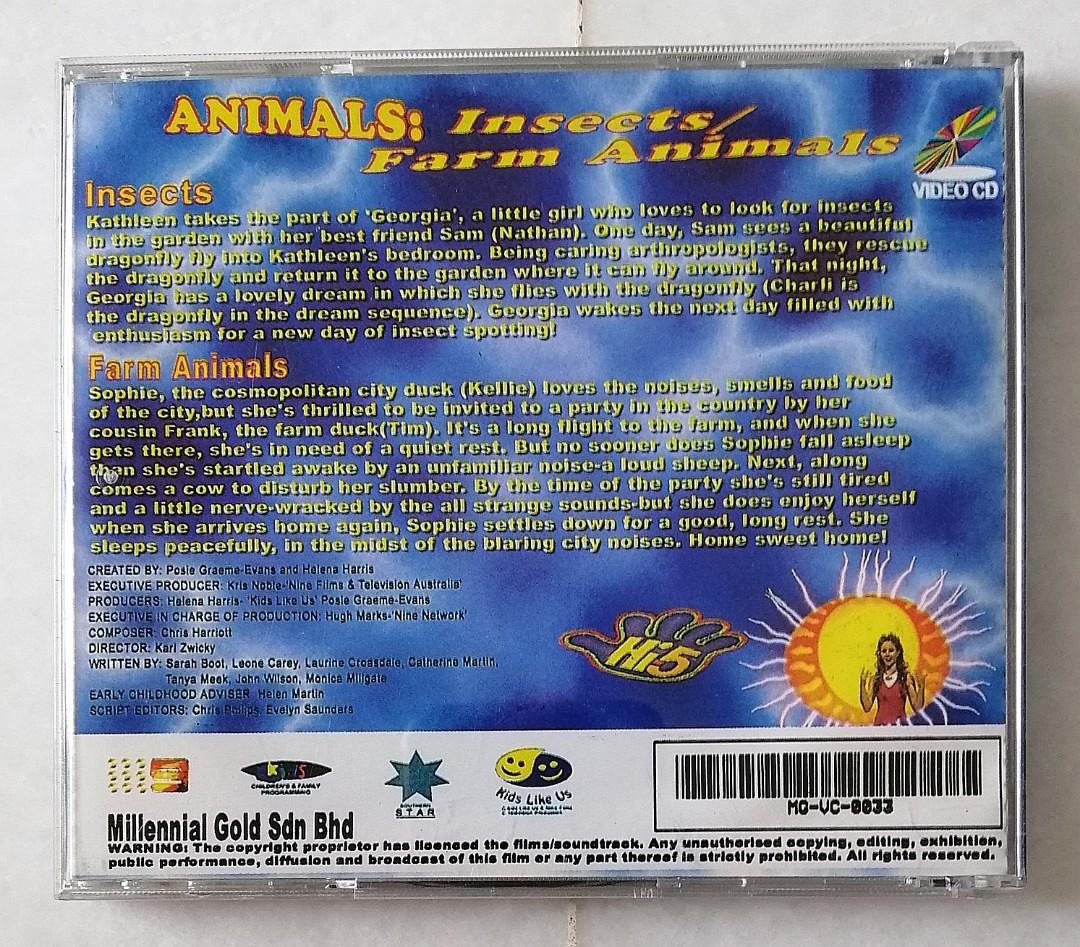 VCD - ANIMALS : INSECTS/FARM ANIMALS (1996), Hobbies & Toys, Music ...