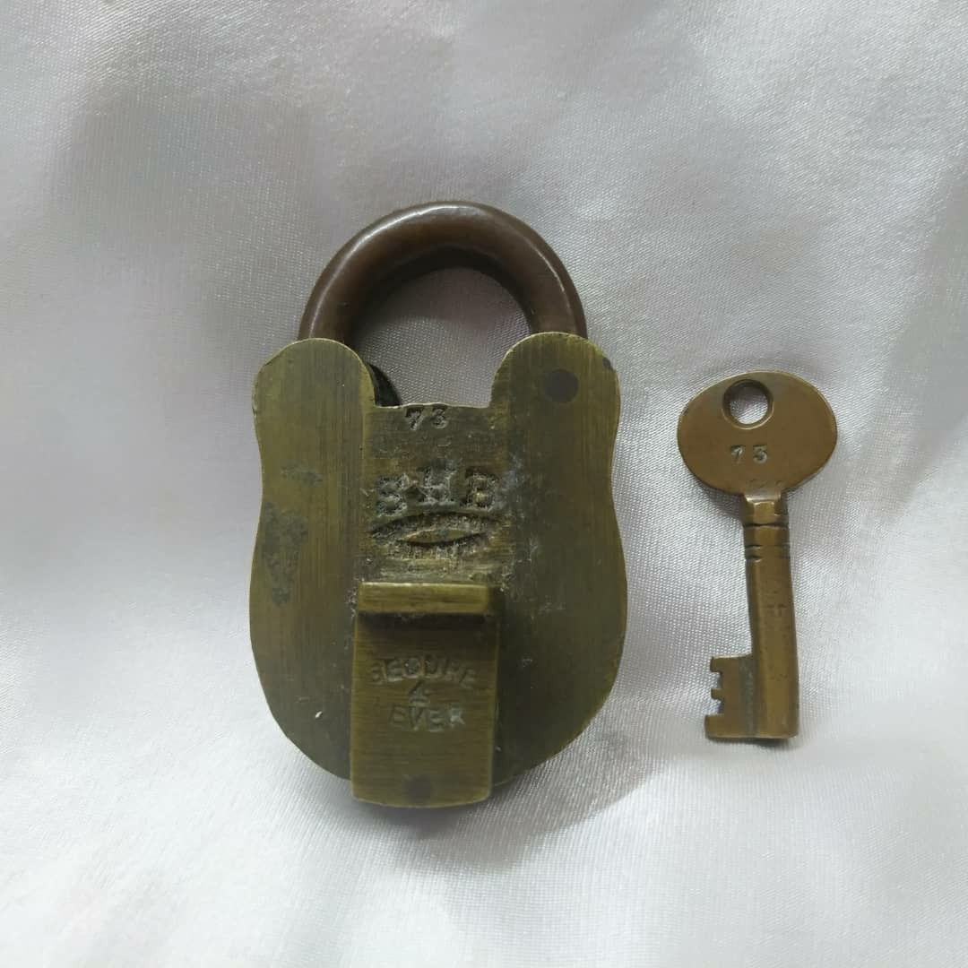 Vintage Antique Pad Lock brass, Furniture & Home Living, Home Decor ...