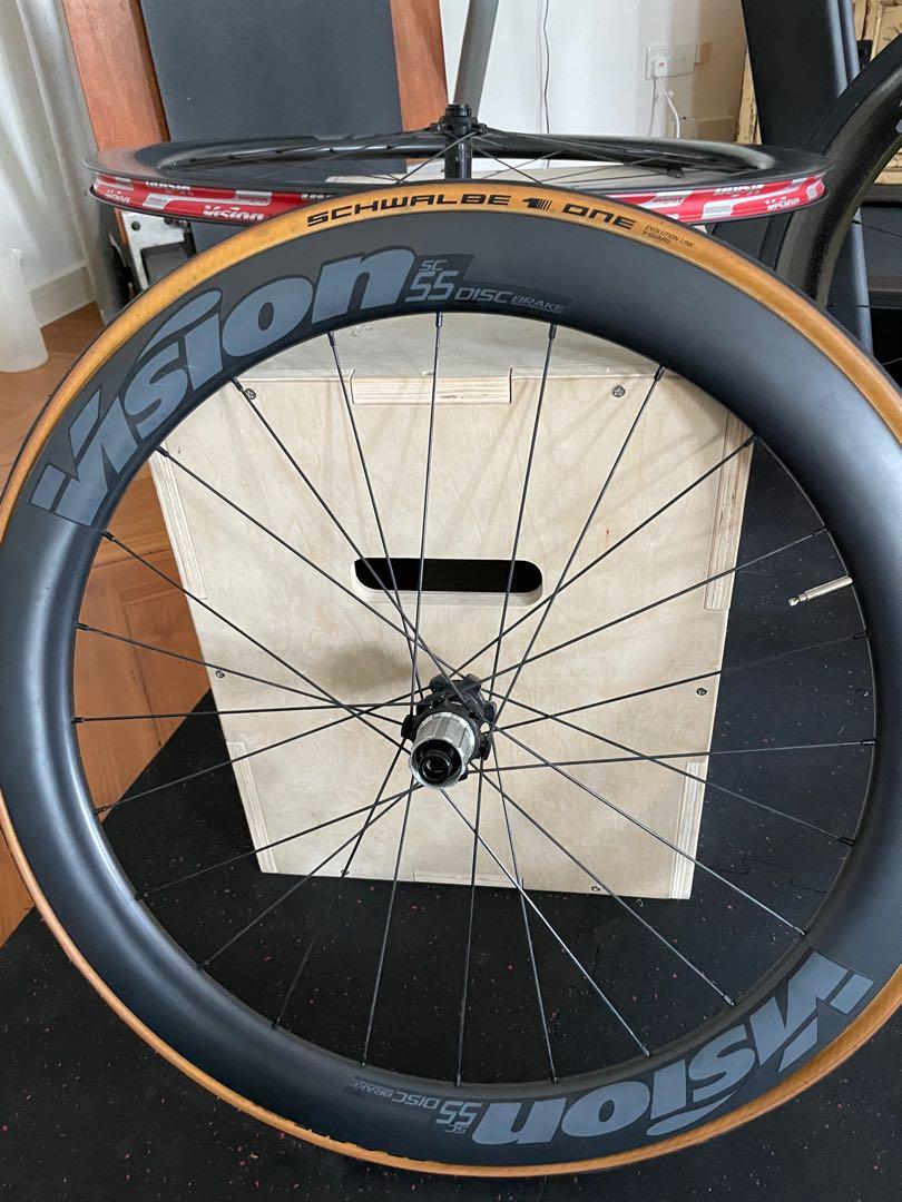 Vision SC 55 Disc Carbon Wheels, Sports Equipment, Bicycles & Parts ...