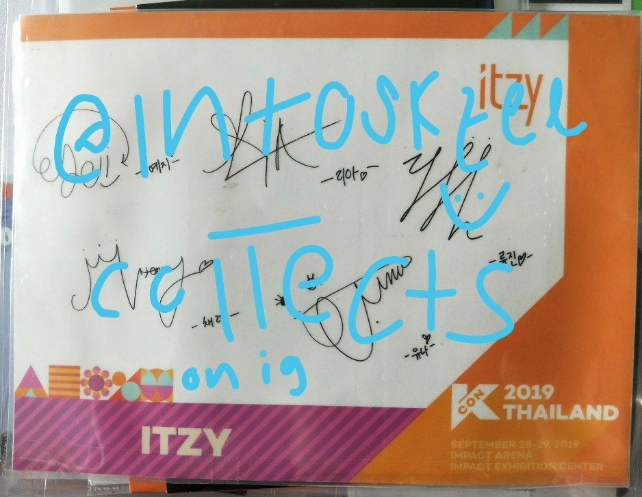 [RARE!!] WTS ITZY AUTOGRAPH DECAL FROM KCON THAILAND 2019, Hobbies ...