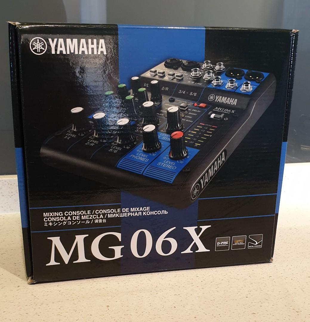 YAMAHA MG06X 6-Input Compact Stereo Mixer with Effects, Hobbies & Toys ...
