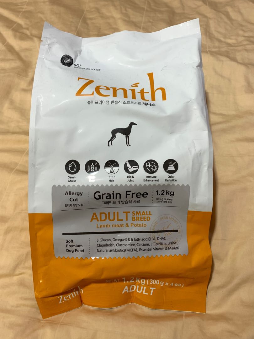 Zenith dog allergy cut grain free, Pet Supplies, Pet Food on Carousell