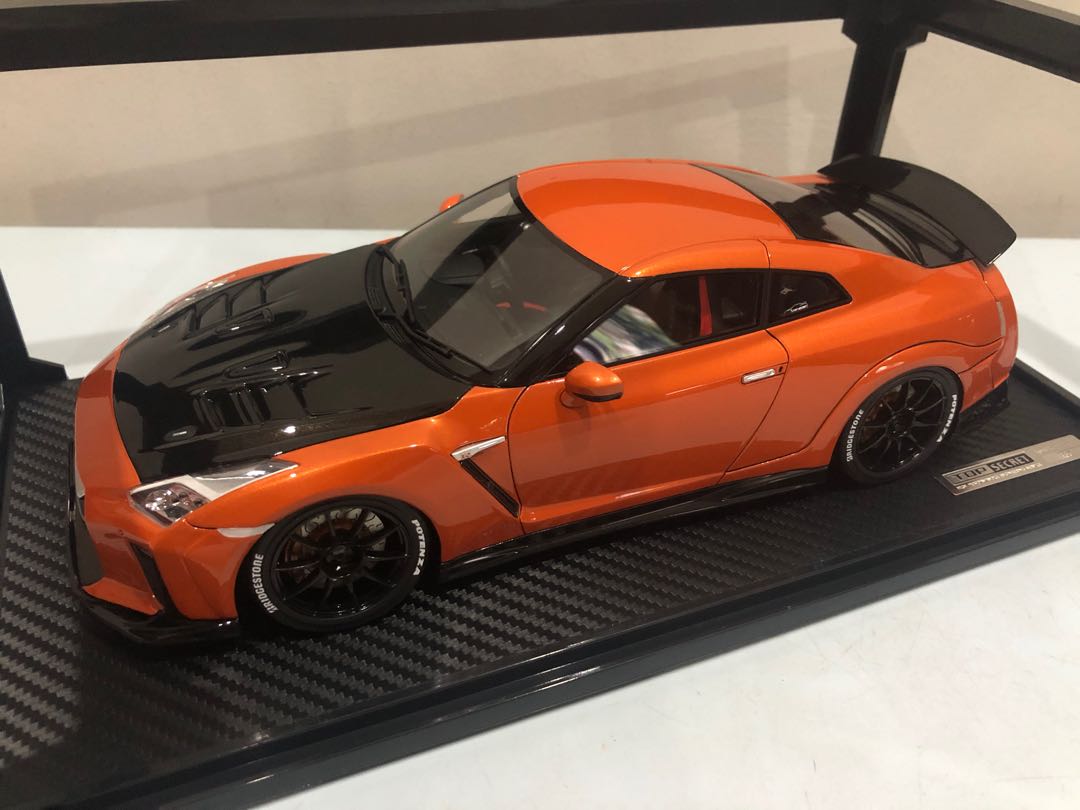 1/18 Ignition Models Top Secret GTR R35 Orange, Hobbies & Toys, Toys ...