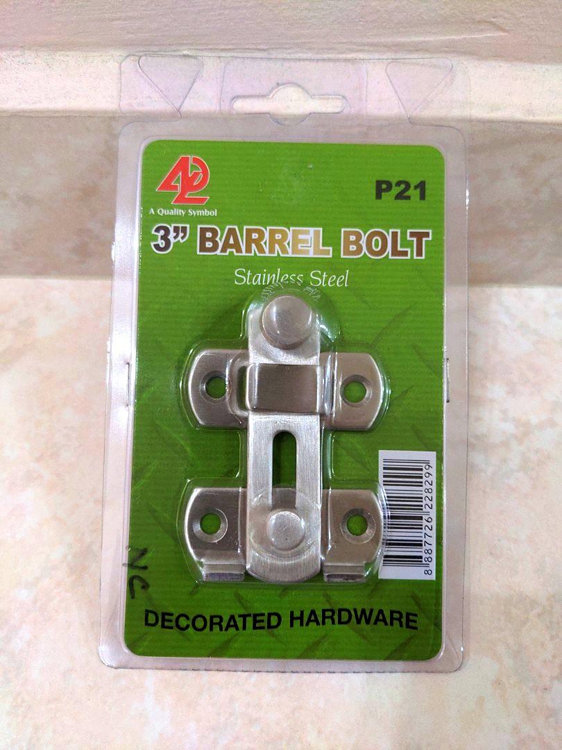 3" Barrel Bolt Door Lock Stainless Steel bnib, Furniture & Home Living ...