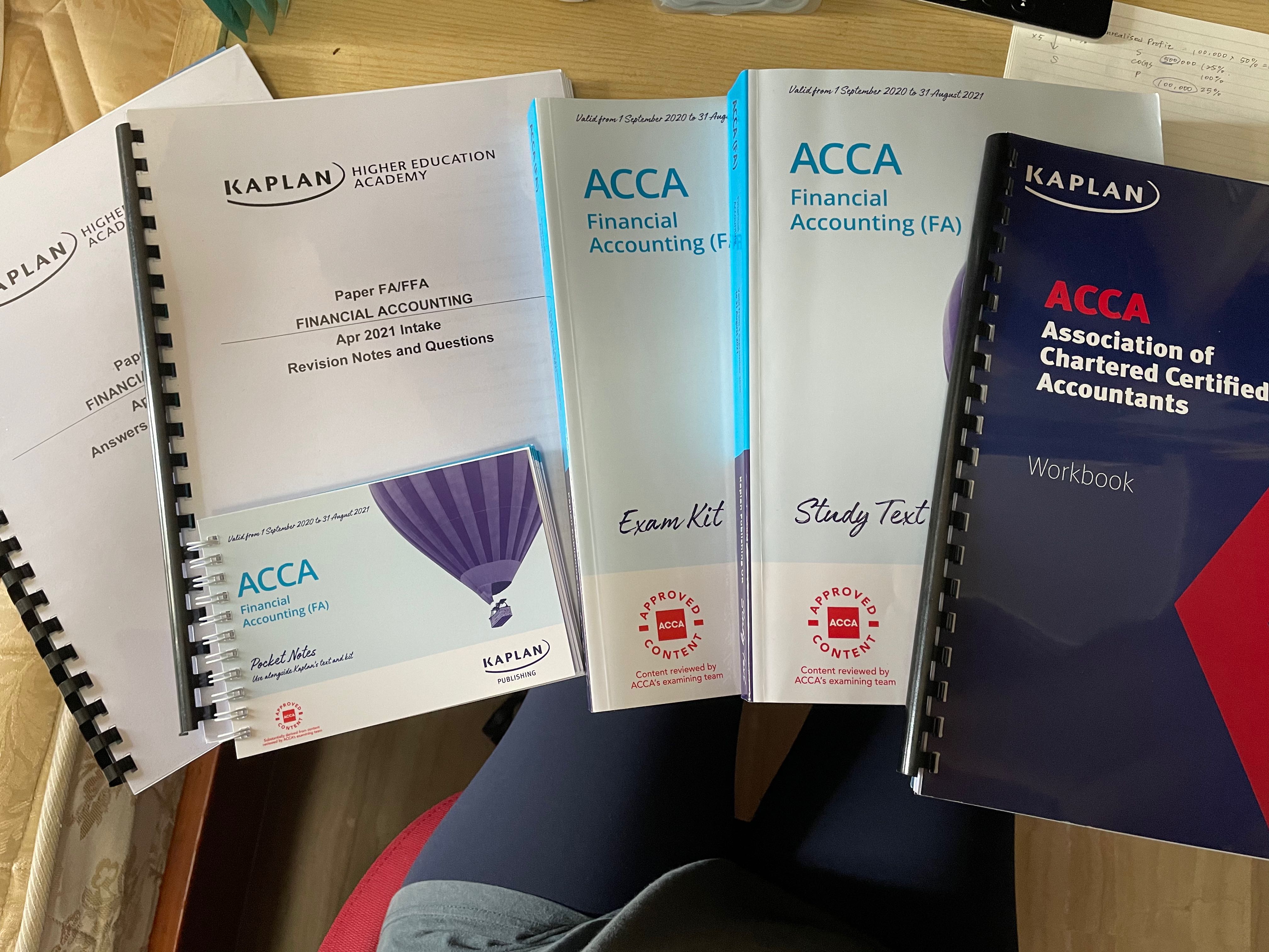 ACCA Kaplan material _ Financial Accounting, Hobbies & Toys, Books ...