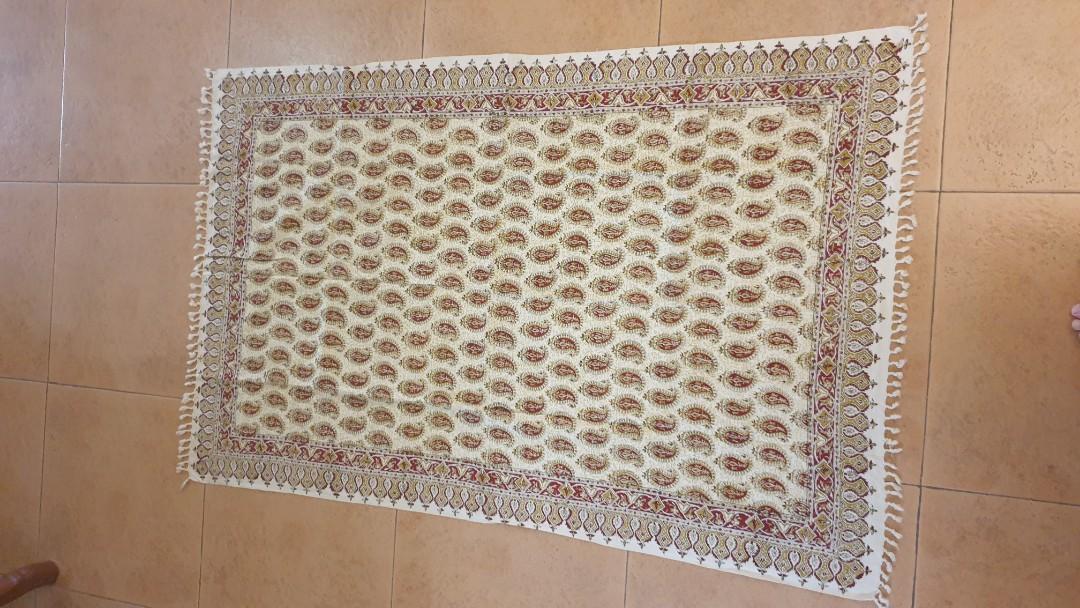 Authentic rectangular Persian table cloth.100x150CM, Furniture & Home ...