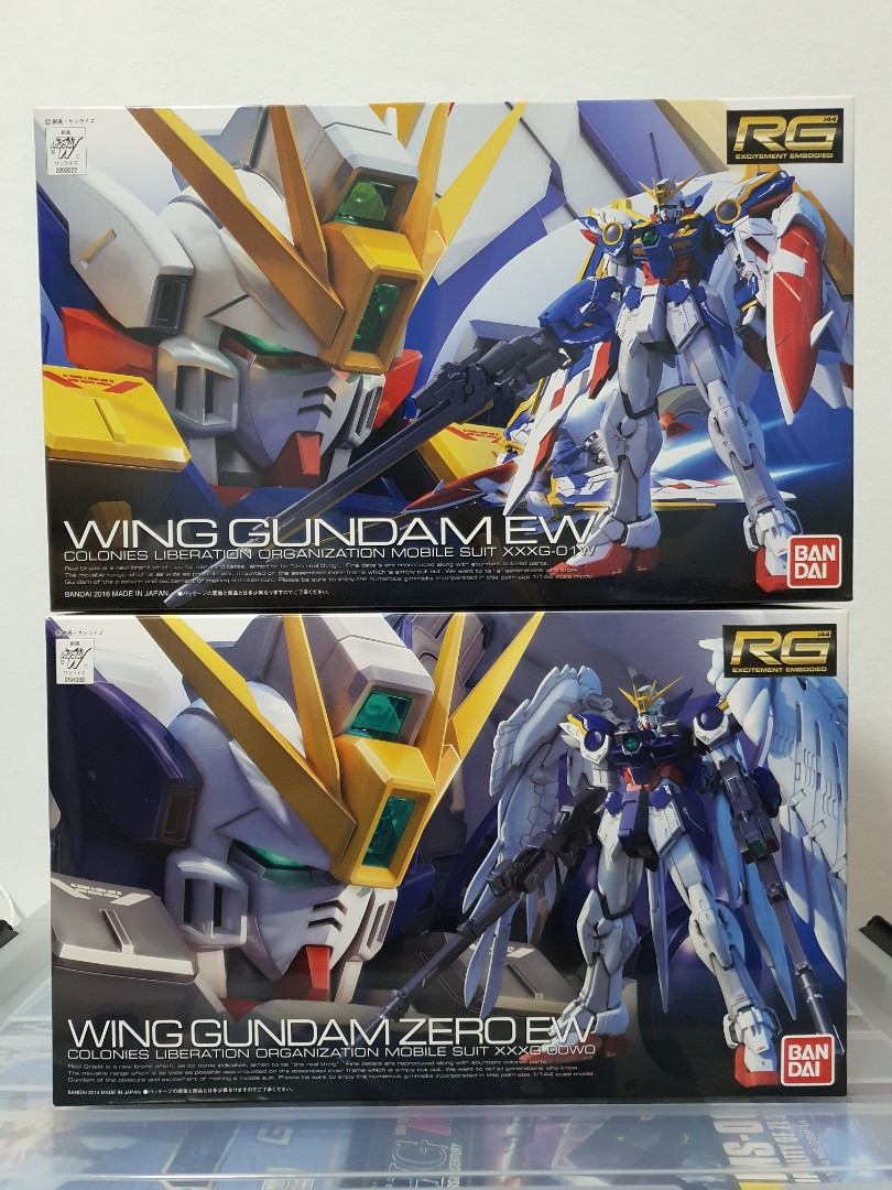 Bandai RG (Real Grade) 1/144 XXXG-01W Wing Gundam EW + XXXG-00W0 Wing ...
