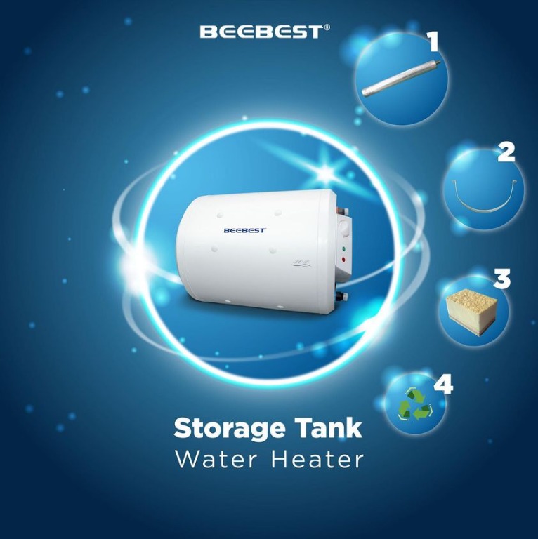 BEEBEST STORAGE WATER HEATER 50L, TV & Home Appliances, Kitchen ...