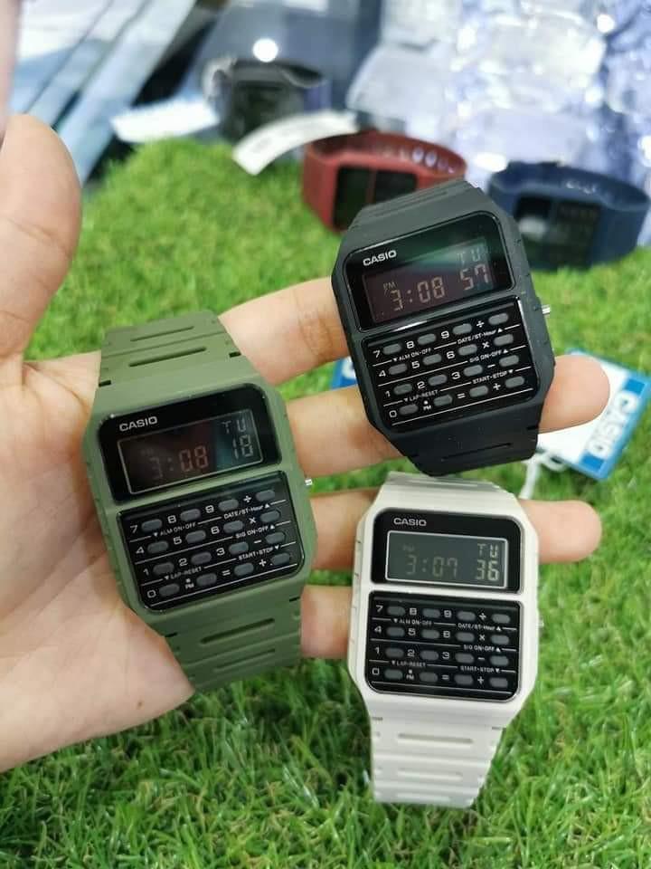 Green Casio Calculator Watch (CA53WF-3B) "Data Bank" Full Review ...