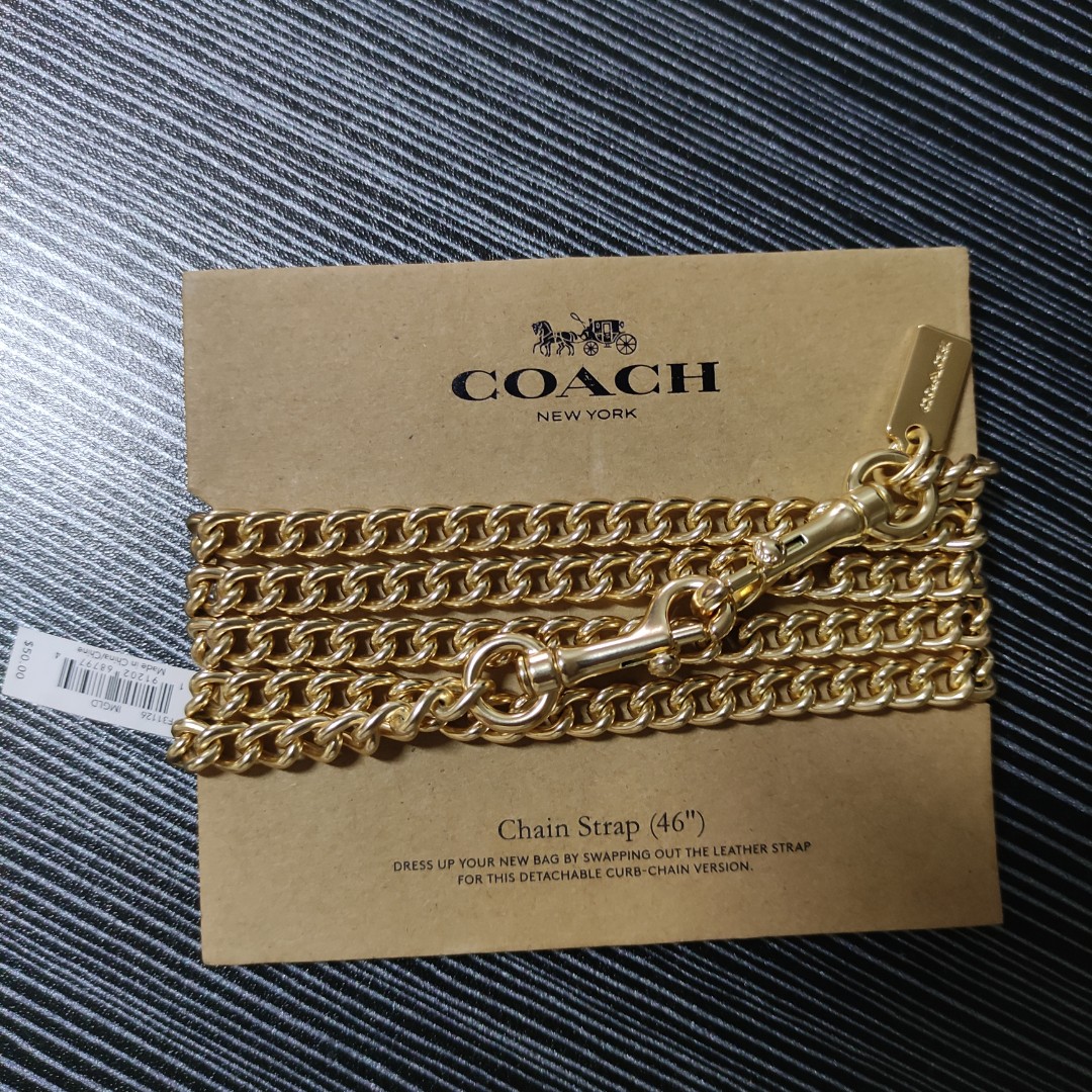Coach chain strap, Women's Fashion, Watches & Accessories, Other ...