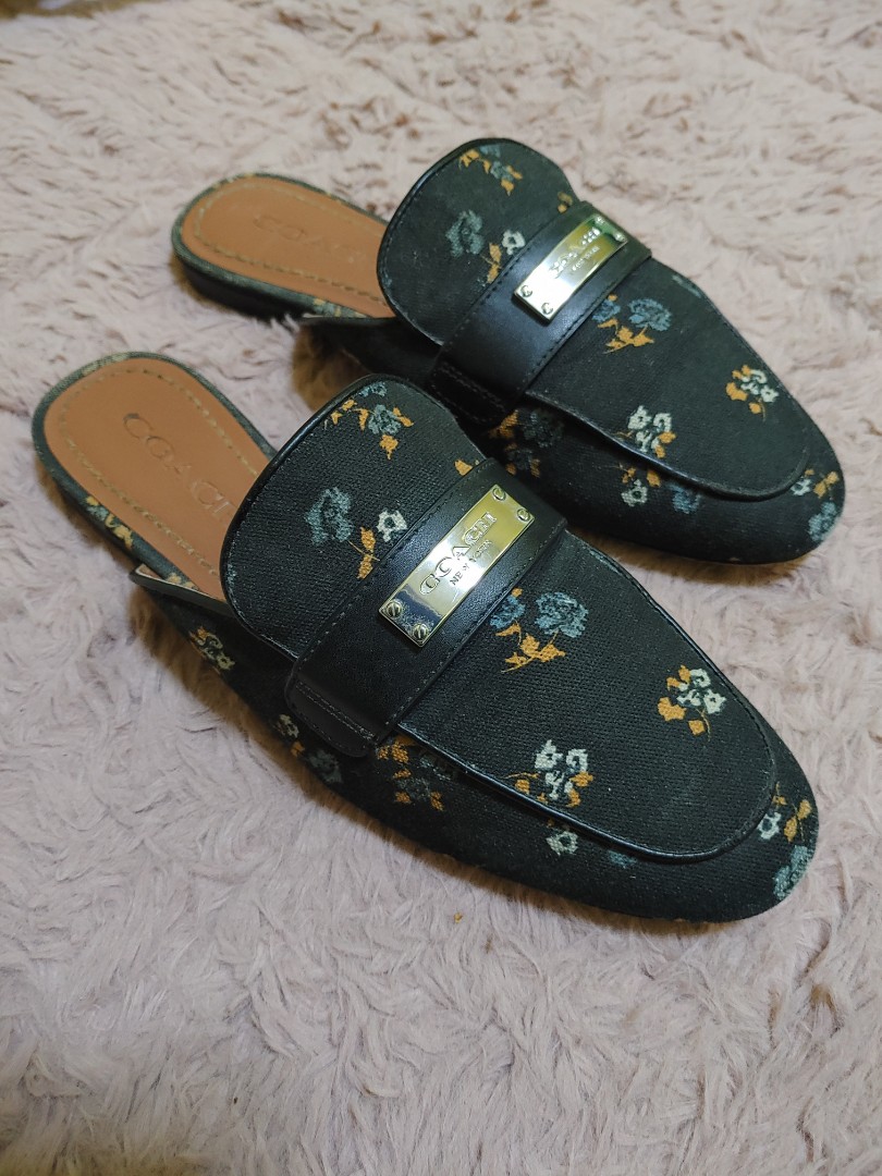 Coach mules, Women's Fashion, Footwear, Flats & Sandals on Carousell