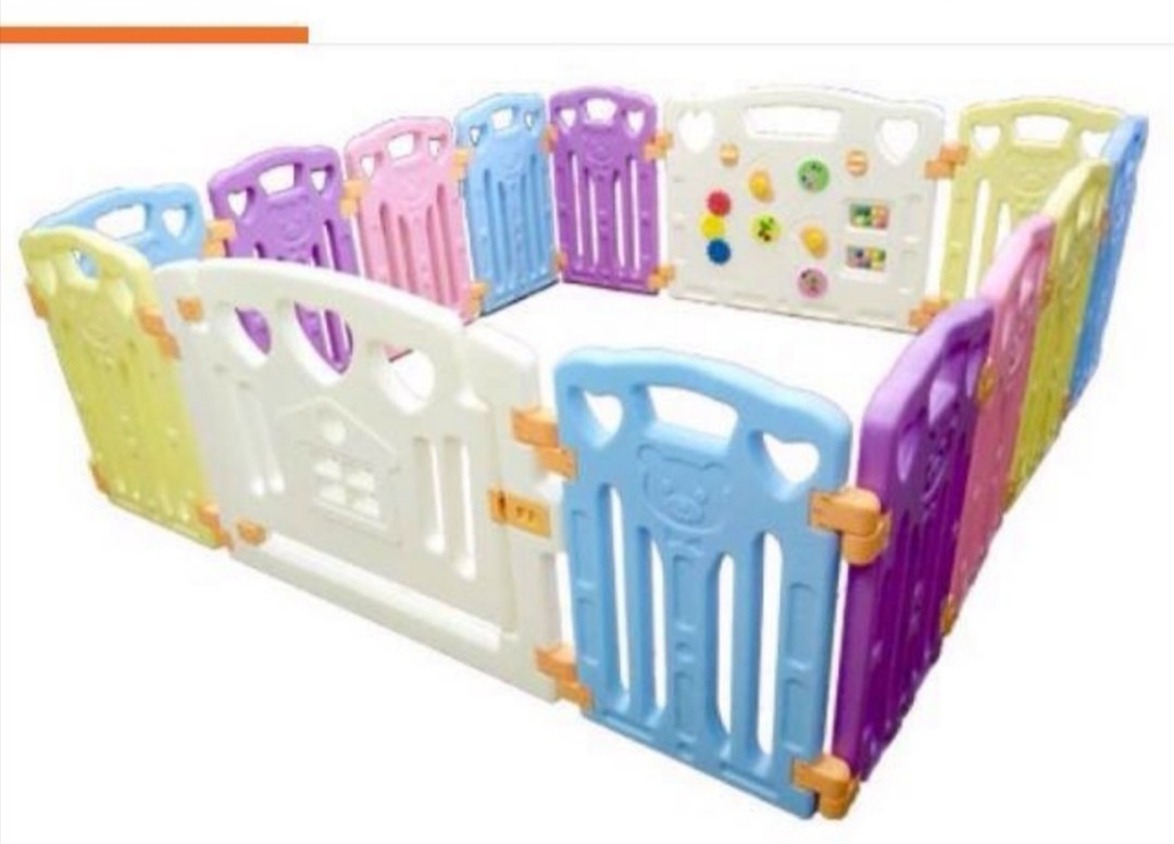 Coby haus bear design multi color baby fence, Babies & Kids, Baby ...