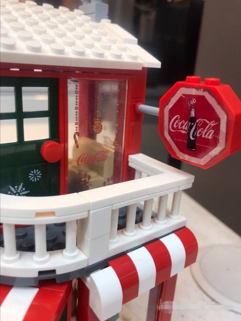 Coca Cola x Family Mart Compatible Lego Block Christmas House, Hobbies ...