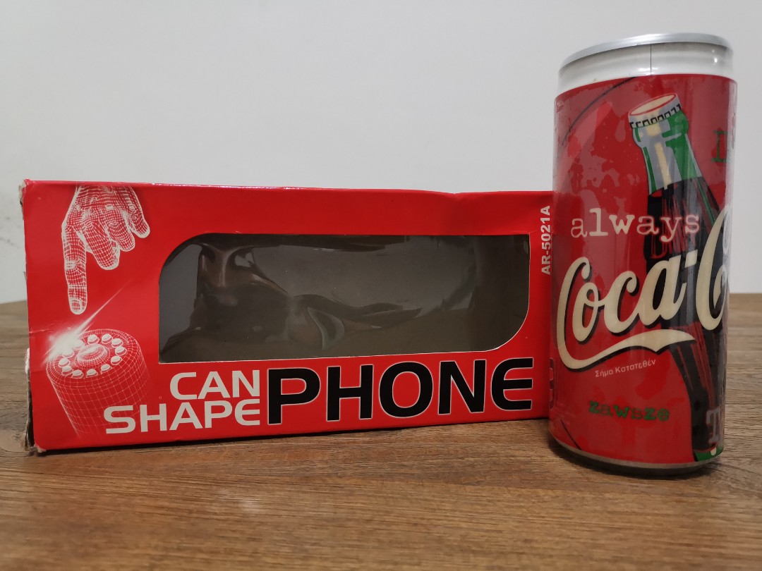 Coca-Cola can shape phone, Hobbies & Toys, Memorabilia & Collectibles ...