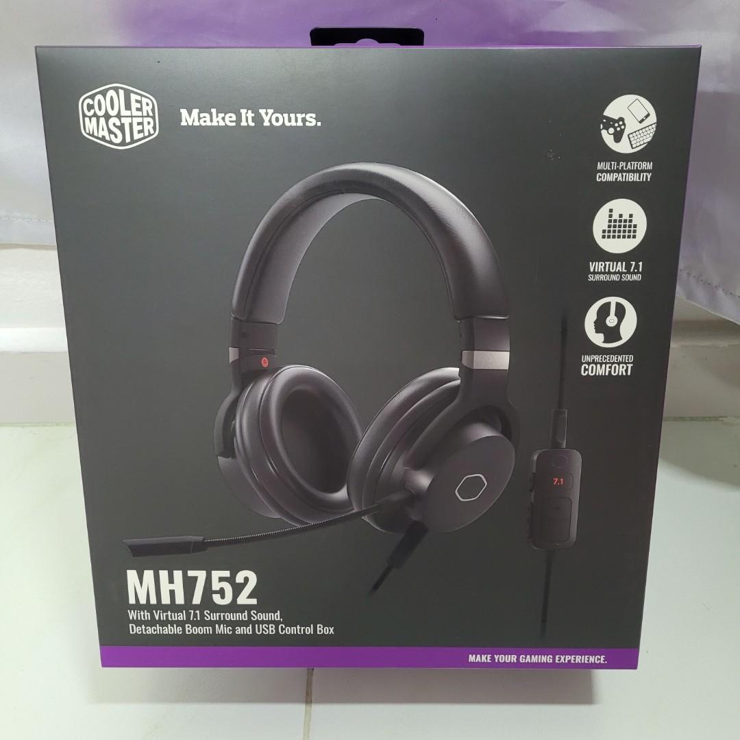 Cooler Master MH752 gaming headset with USB soundcard, Audio ...