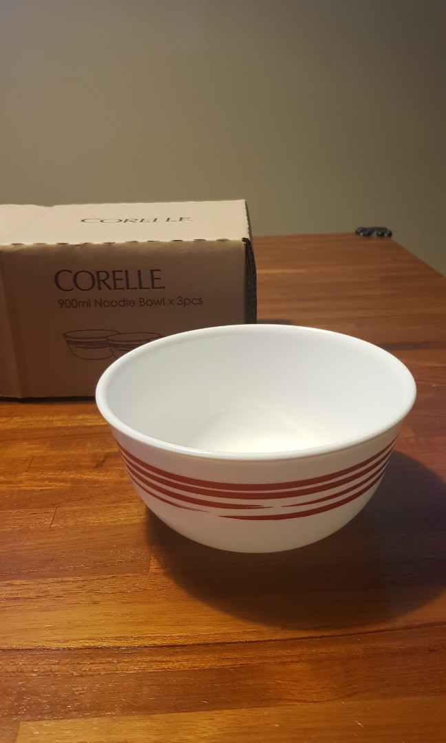 Corelle Noodle Bowls, Furniture & Home Living, Kitchenware & Tableware ...
