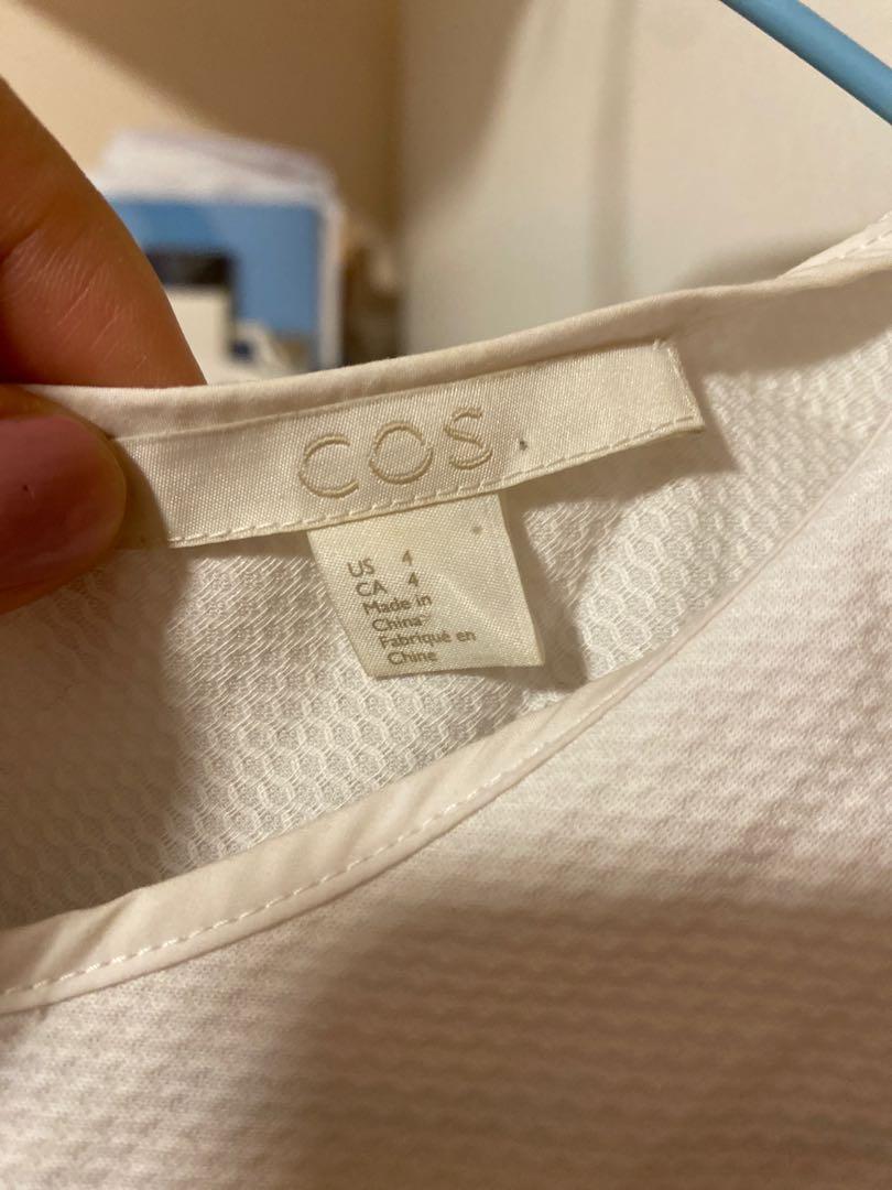 COS White Top BN, Women's Fashion, Tops, Sleeveless on Carousell