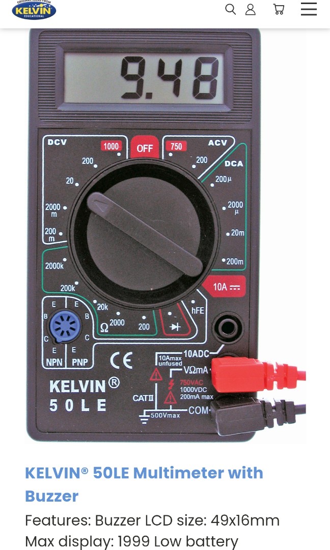 Digital Multimeter, Health & Nutrition, Health Monitors & Weighing ...