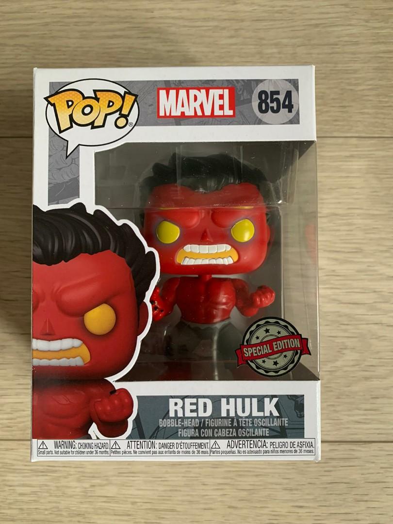 Funko Pop - Marvel Red Hulk, Hobbies & Toys, Toys & Games on Carousell