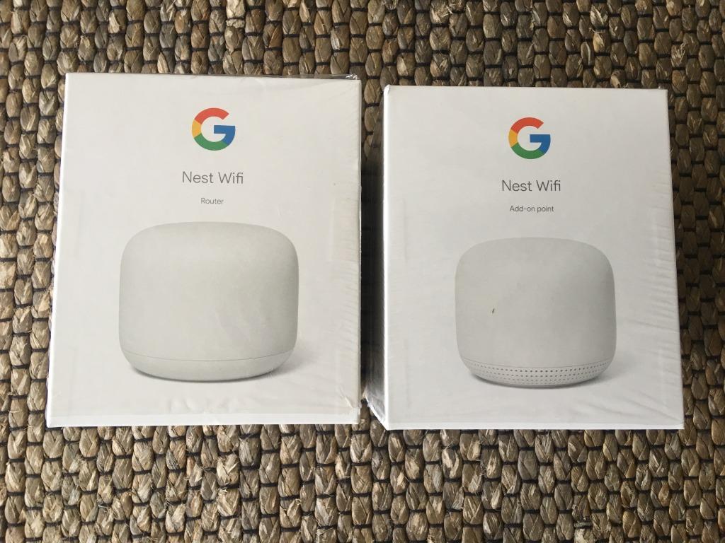 Google Nest router + add-on wifi point, Computers & Tech, Parts & Accessories, Networking on ...