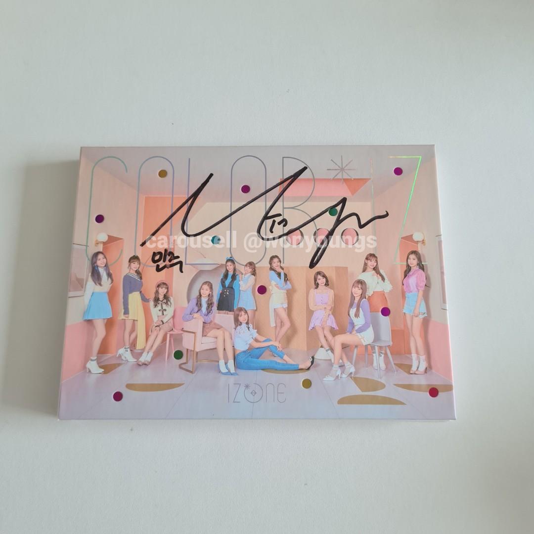 izone minju mwave signed color*iz album, Hobbies & Toys, Memorabilia ...