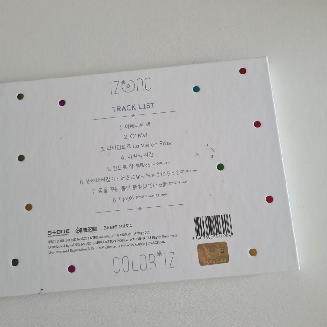 izone minju mwave signed color*iz album, Hobbies & Toys, Memorabilia ...