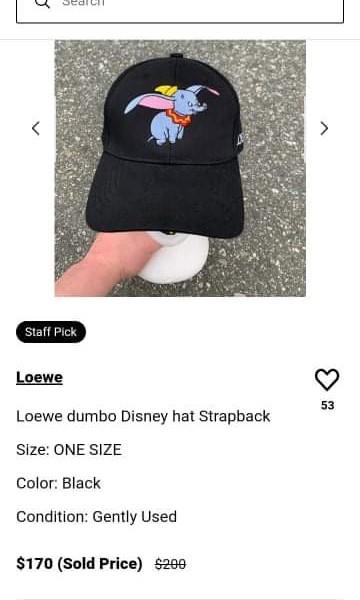 LOEWE X disney Dumbo hat, Men's Fashion, Watches & Accessories, Caps ...