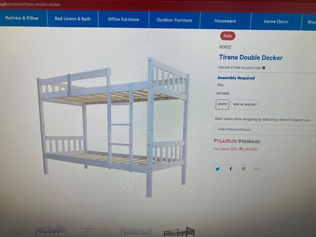 Mandaue foam bunk bed, Furniture & Home Living, Furniture, Bed Frames ...