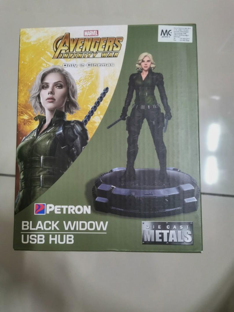 Marvel Black Widow USB Hub 3 ports, Hobbies & Toys, Collectibles ...
