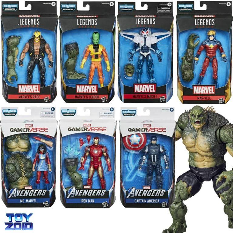 Marvel Legends Avengers Wave 1 Set of 7 Abomination BAF, Hobbies & Toys ...