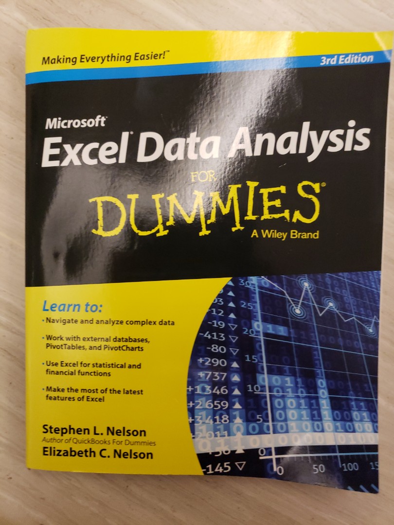 Microsoft Excel Data Analysis for Dummies, Hobbies & Toys, Books ...