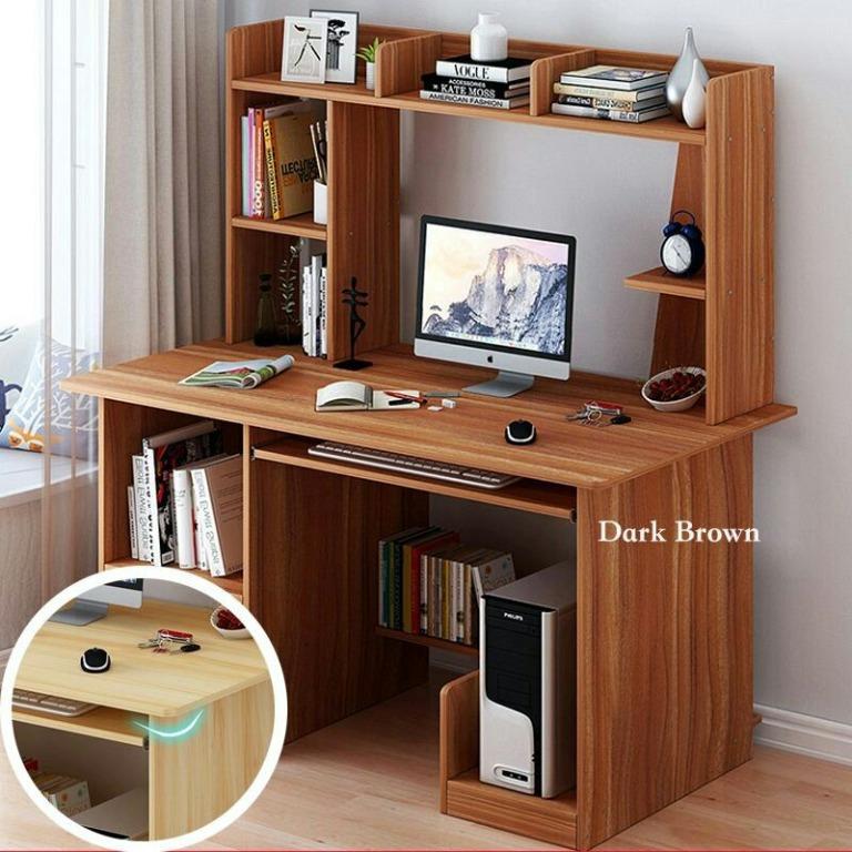 Modern European Design Computer Desk With Multi Racks, Furniture & Home ...