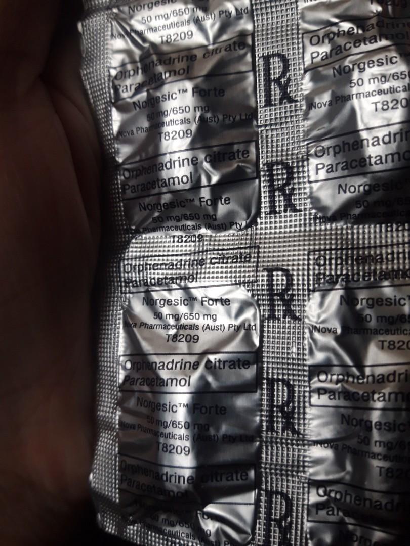 Norgesic Forte 50mg/650mg - Take all for 350.00, Health & Nutrition ...