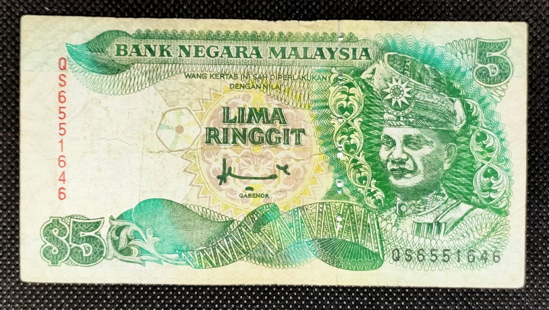 Old Banknote Malaysia Rm5, Hobbies & Toys, Collectibles & Memorabilia ...