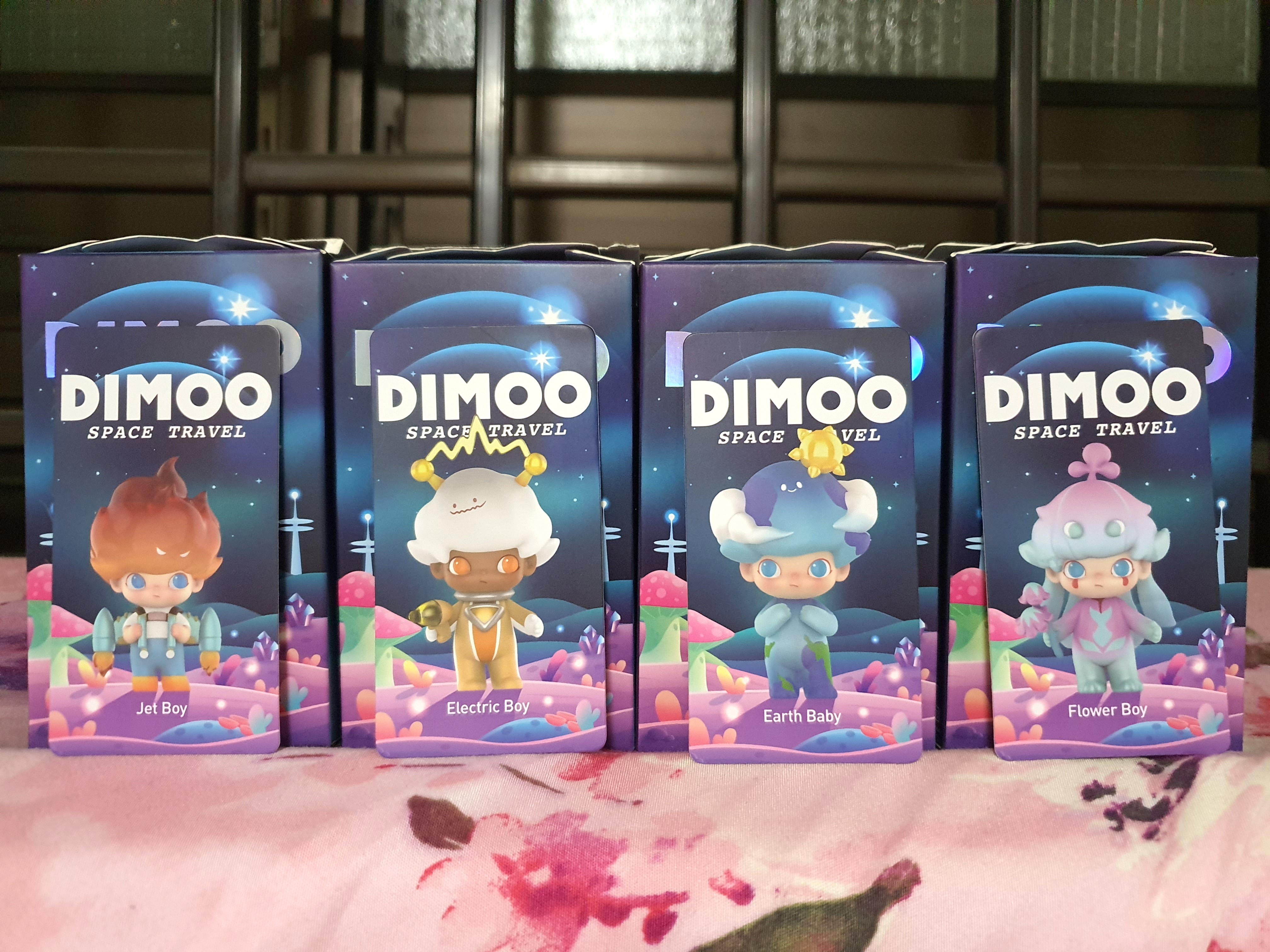PopMart Dimoo Space Travel Electric Boy, Earth Baby, Flower Boy ...