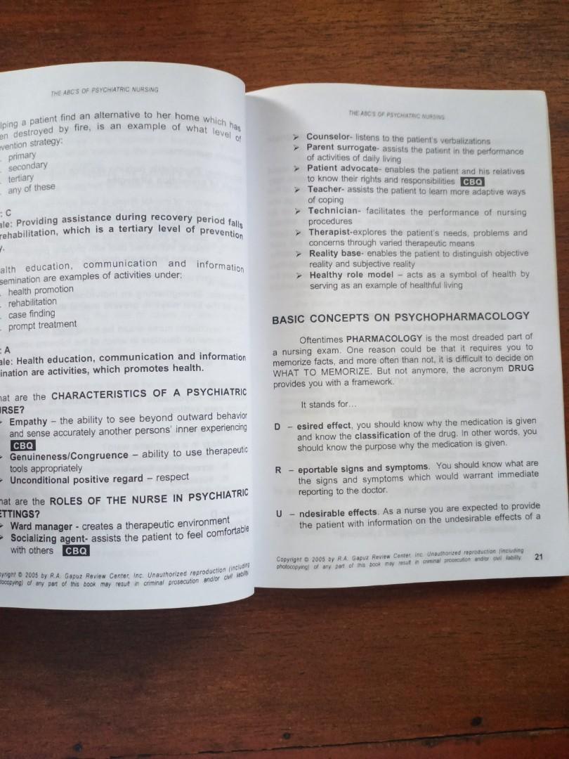 Preloved Ray A. Gapuz's ABCs Nursing Reviewers, Hobbies & Toys, Books ...